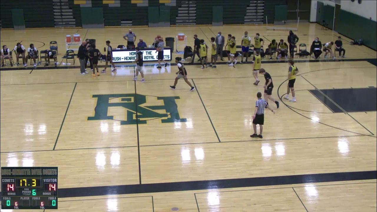 Rush-Henrietta High vs. Greece Athena Varsity Mens' Basketball - YouTube