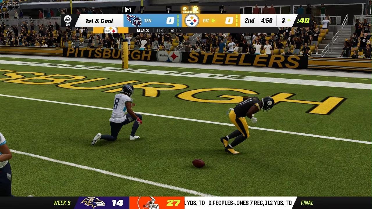 Madden NFL 23 Titans vs. Steelers - YouTube