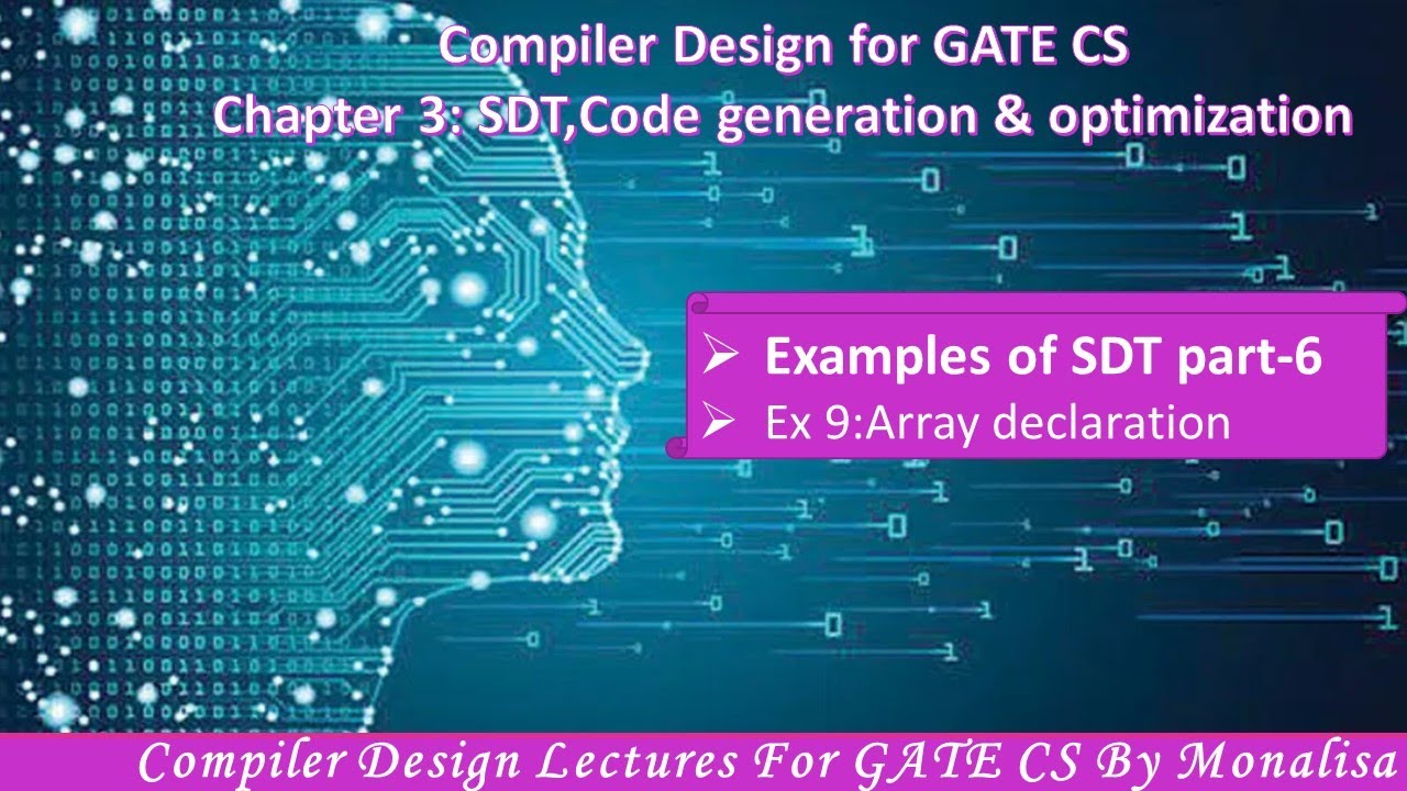 Ch 39examples Of Sdt Part 6array Declaration Compiler Design Lecture For Gate Cse Youtube 6268