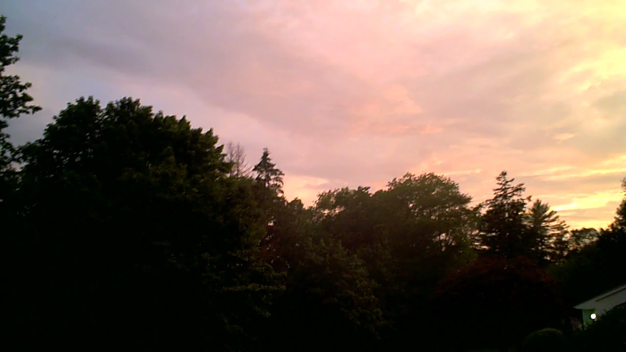 red sky after the storm... - YouTube