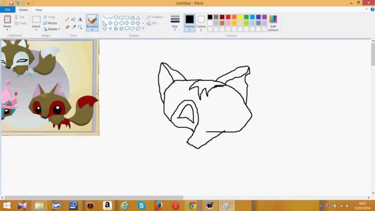 my drawing on computer of arctic wolf pet :D AJ - YouTube