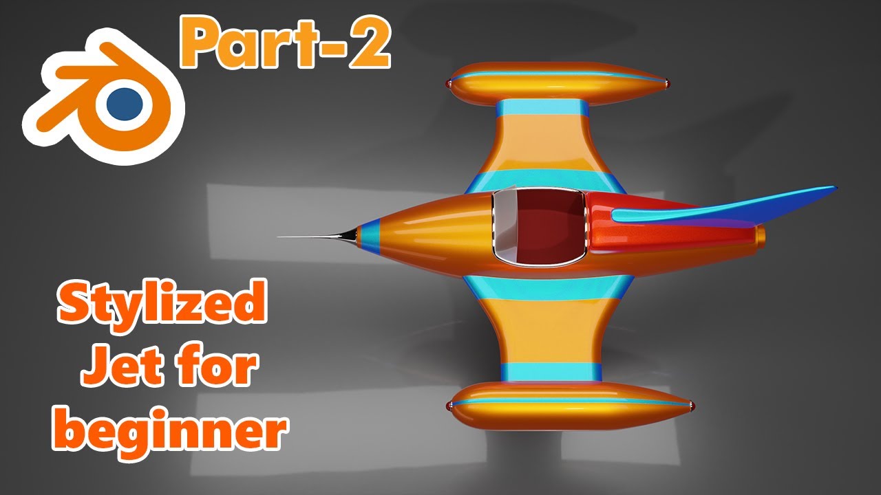 Blender Beginner Tutorial | How to make Stylized Jet in blender 2.91 ...
