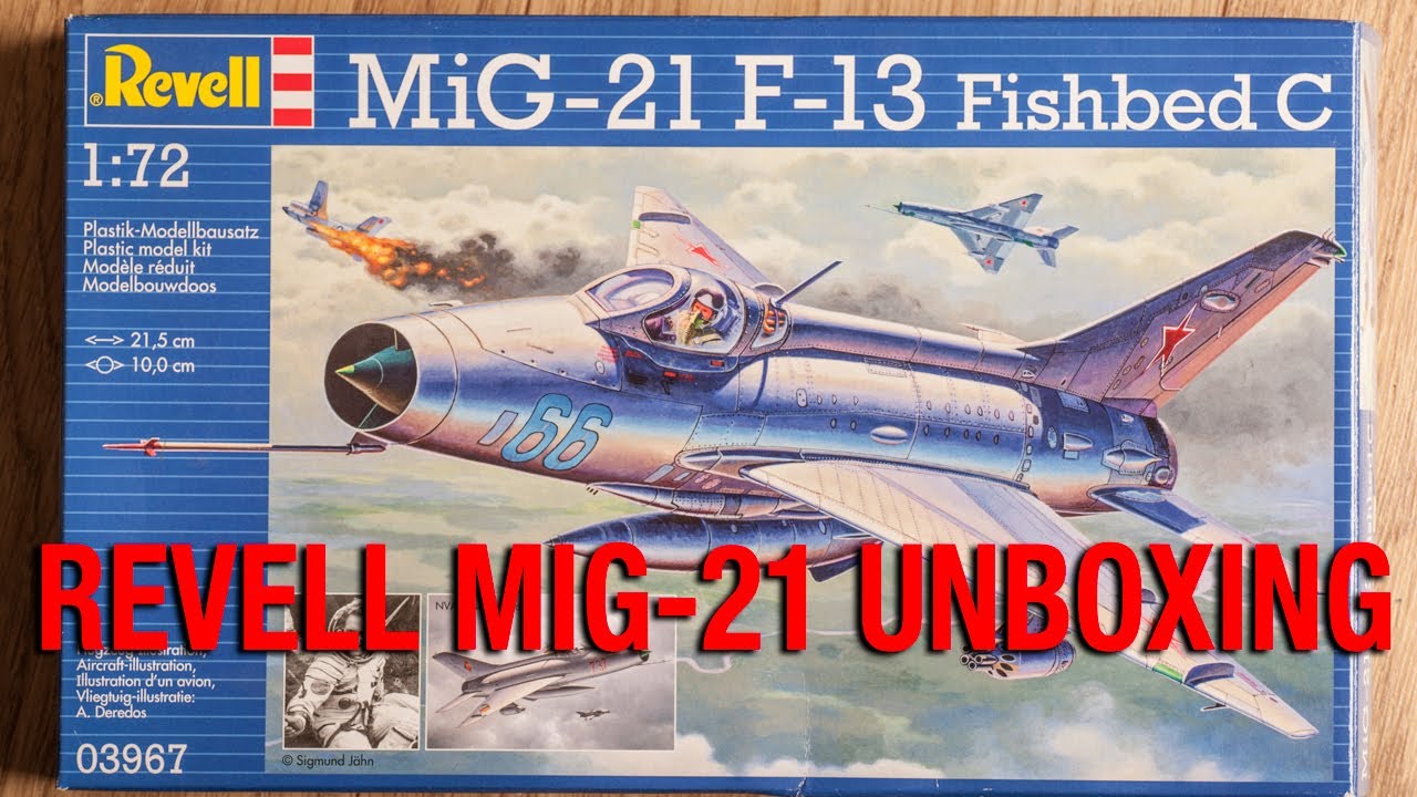 Revell MIG-21 F-13 Fishbed C model kit unboxing - YouTube