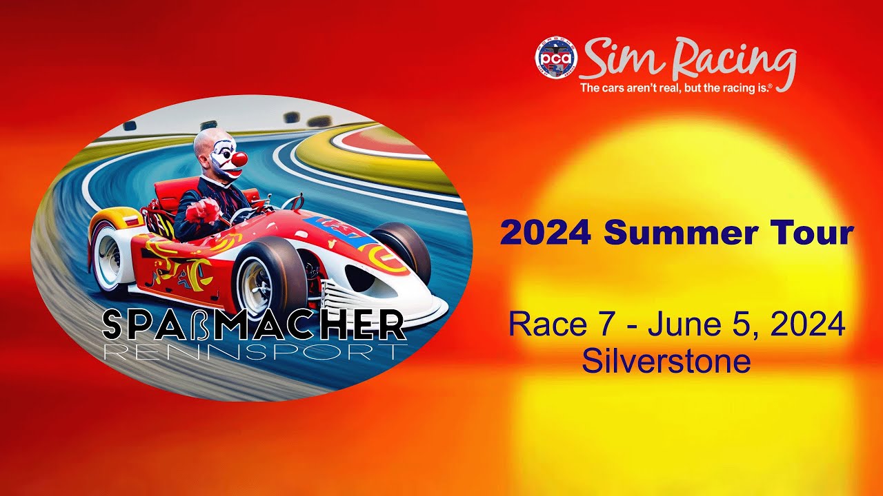 PCA Sim Racing - 2024 Summer Tour @ Silverstone - YouTube