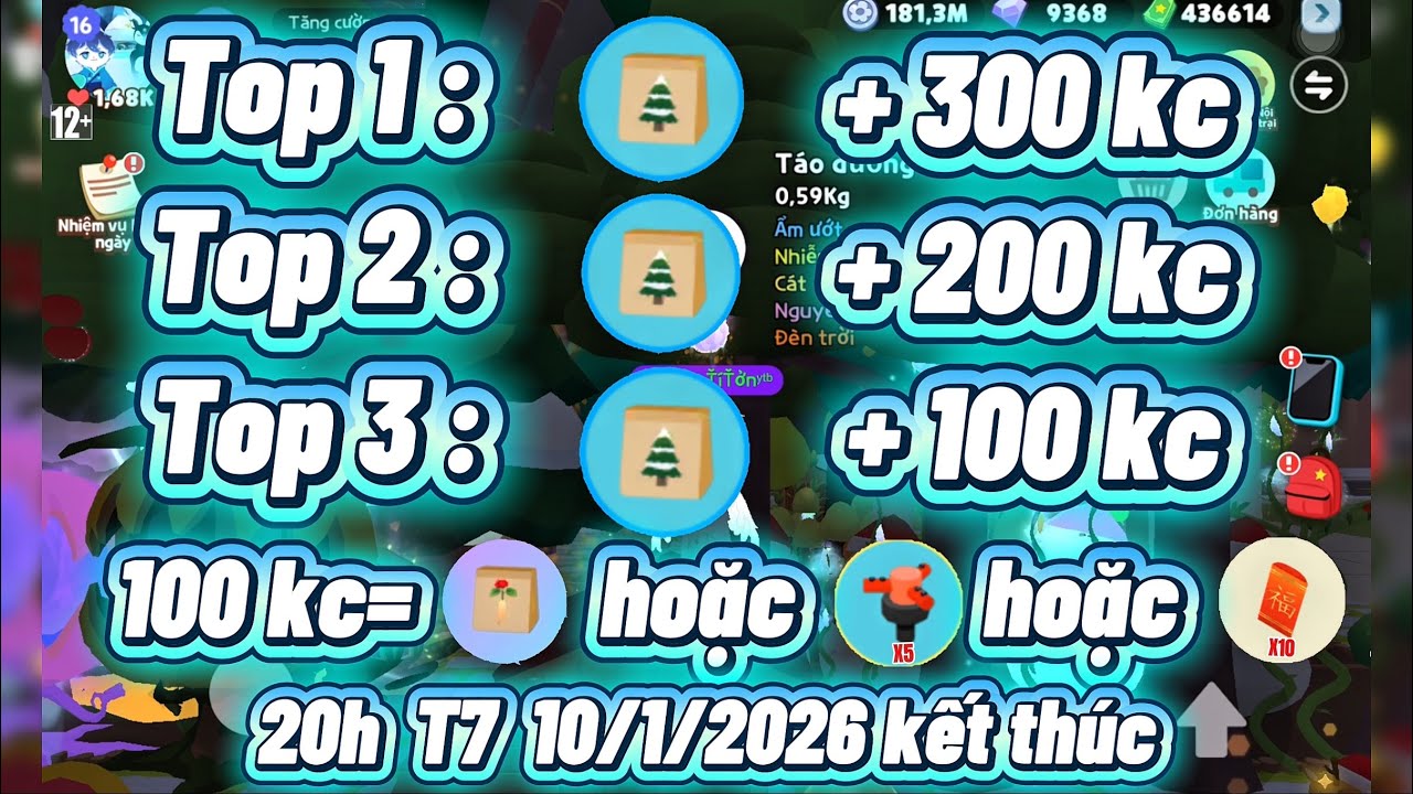 Play Together | Mini Game Ăn Mừng Top 1 Cuộc Thi Cây Tùng Khổng Lồ ...