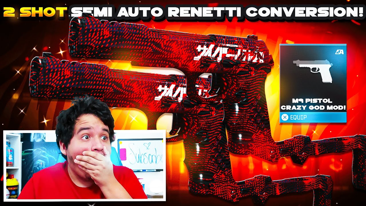 NEW 2 SHOT "M9 RENETTI" SEMI CONVERSION LOADOUT in MW3! 🔫 (Best Renetti ...