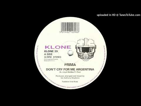 Prima - Don't Cry For Me Argentina. 1996 - YouTube