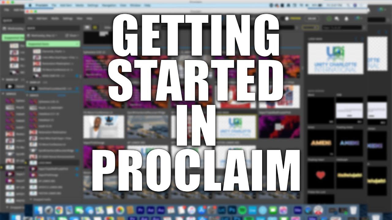 Getting started in proclaim - YouTube