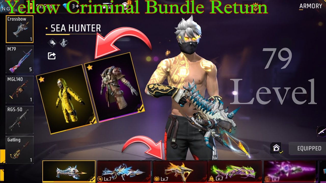 Criminal Bundle Return in FF Events|| FF GAMING - YouTube