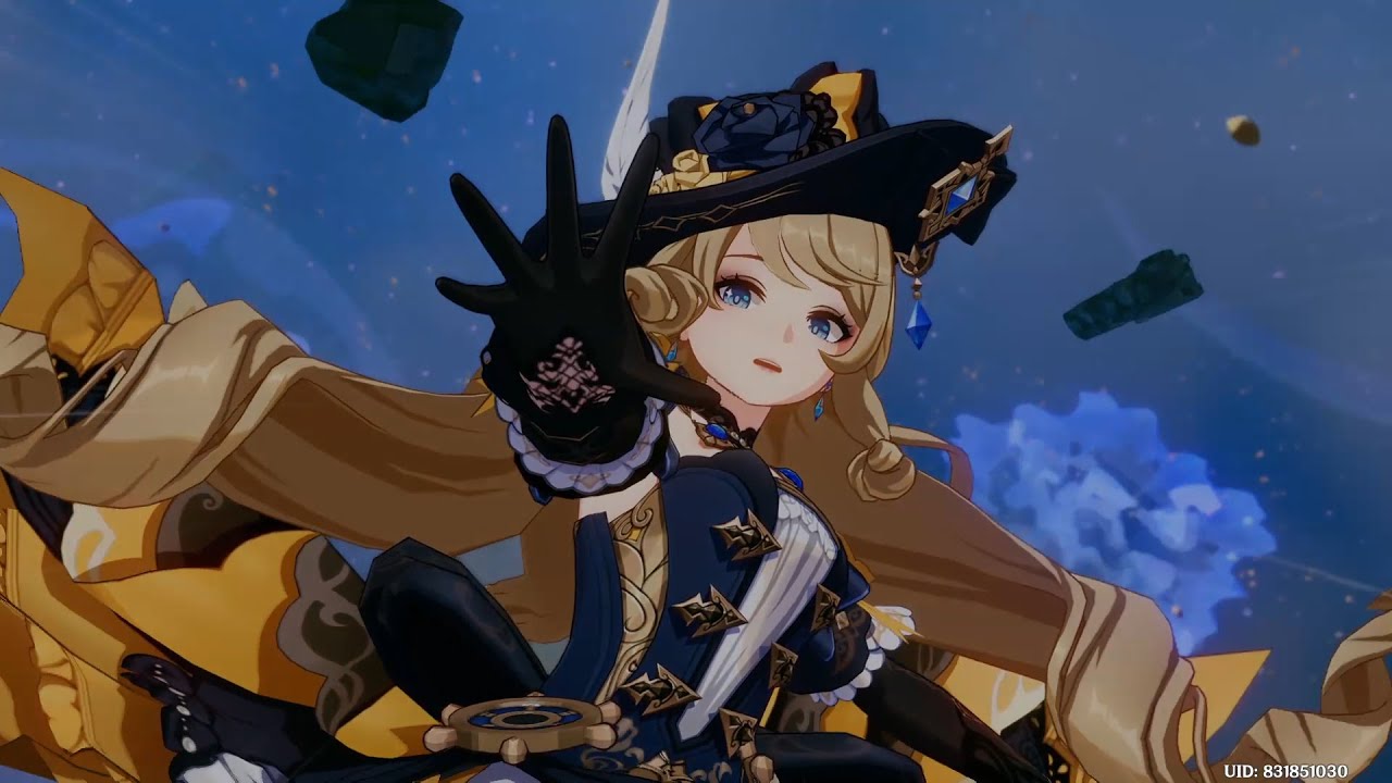 Navia Falls to Primordial Sea Water Cut Scene | Archon Quest 4.2 Cut ...