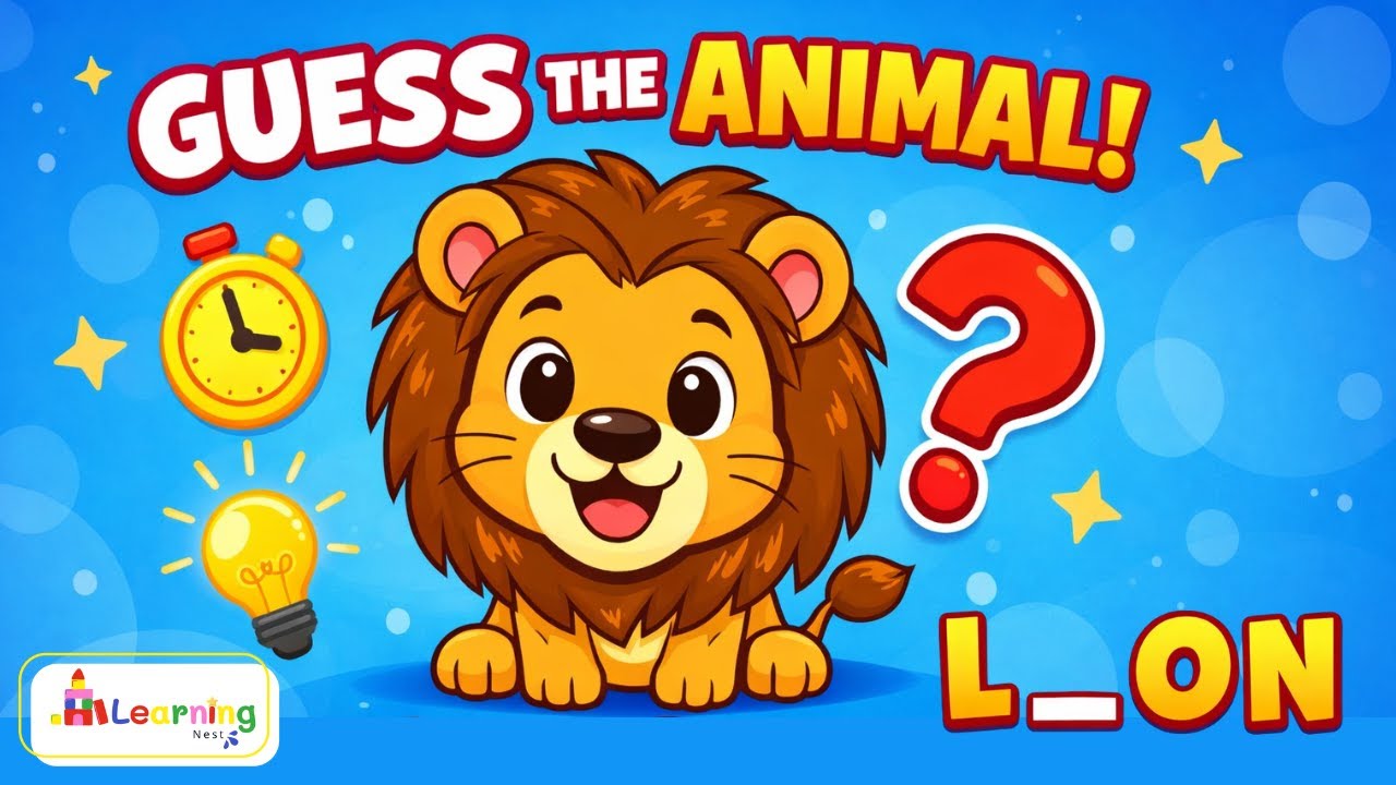 Guess the Animal - Game for kids - YouTube