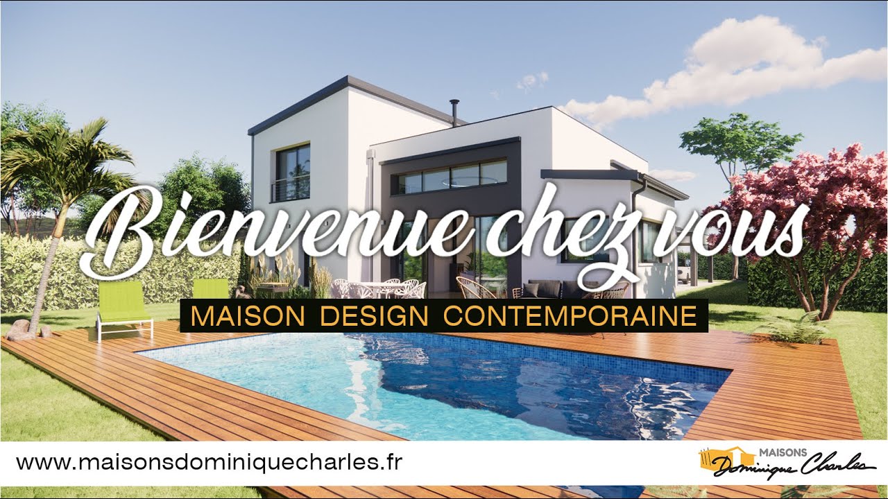 Maisons Dominique CHARLES - Maison Design Contemporaine - YouTube