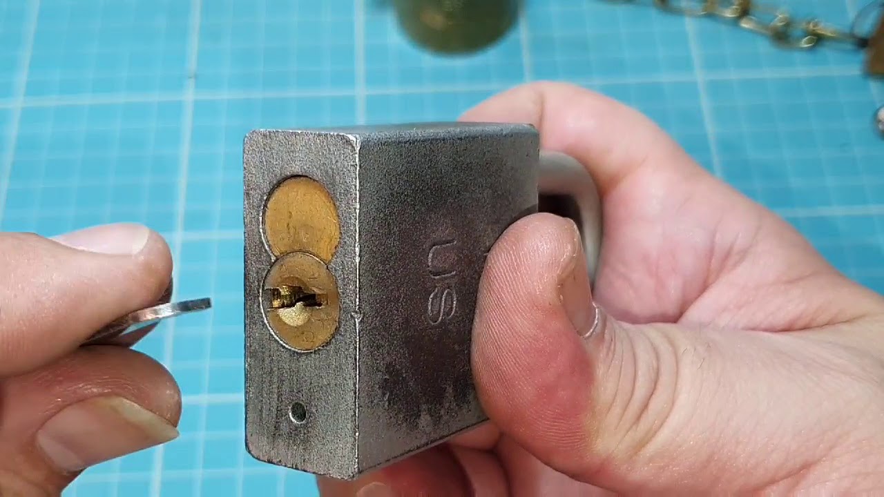 lock picking.American 200 series & American brass Barrel lock - YouTube