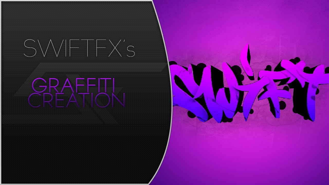 SpeedArt//Swift Graffiti Creation - YouTube