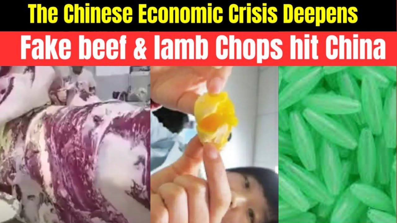 The Chinese Economic Crisis Deepens. Fake Beef And Lamb Chops Made From ...