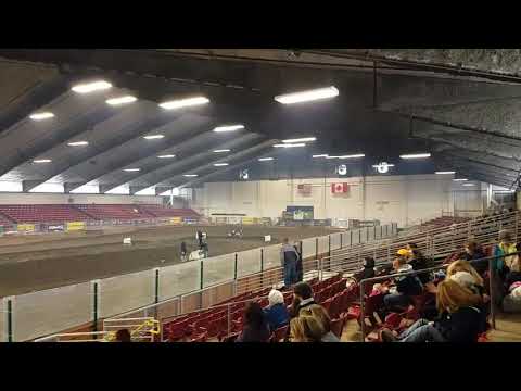 Austyn heats Monroe indoor flat track race 1. 10.29.17
