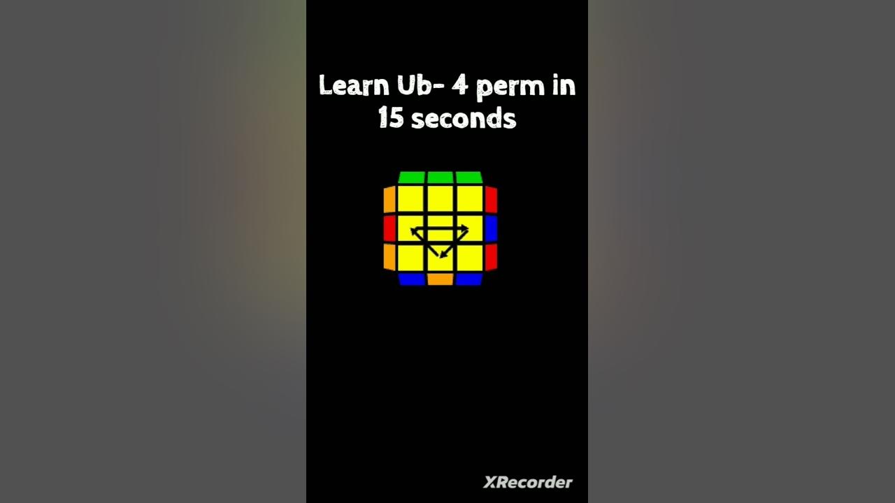 Learn Ub-4 perm in 15 seconds (lefty algorithm) #fullpllcourse - YouTube