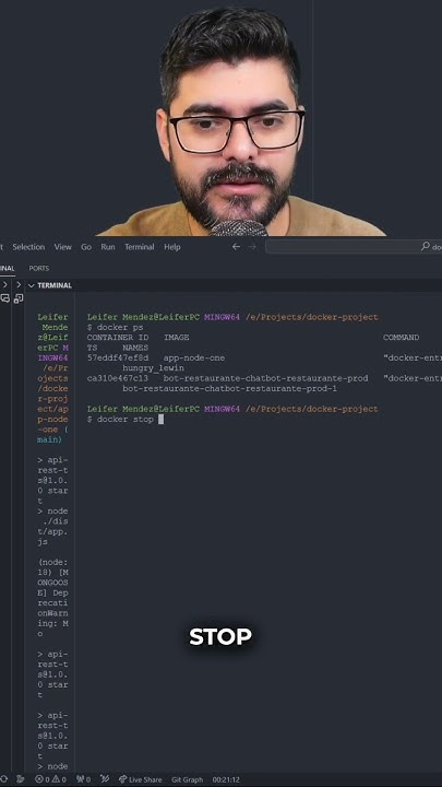 DETÉN TU CONTENEDOR DOCKER DEV 🐳 | 3 COMANDOS CLAVE - YouTube