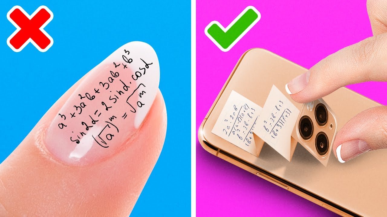 35 School Life Hacks That Will Save Your Life || 5-Minute Back To ...