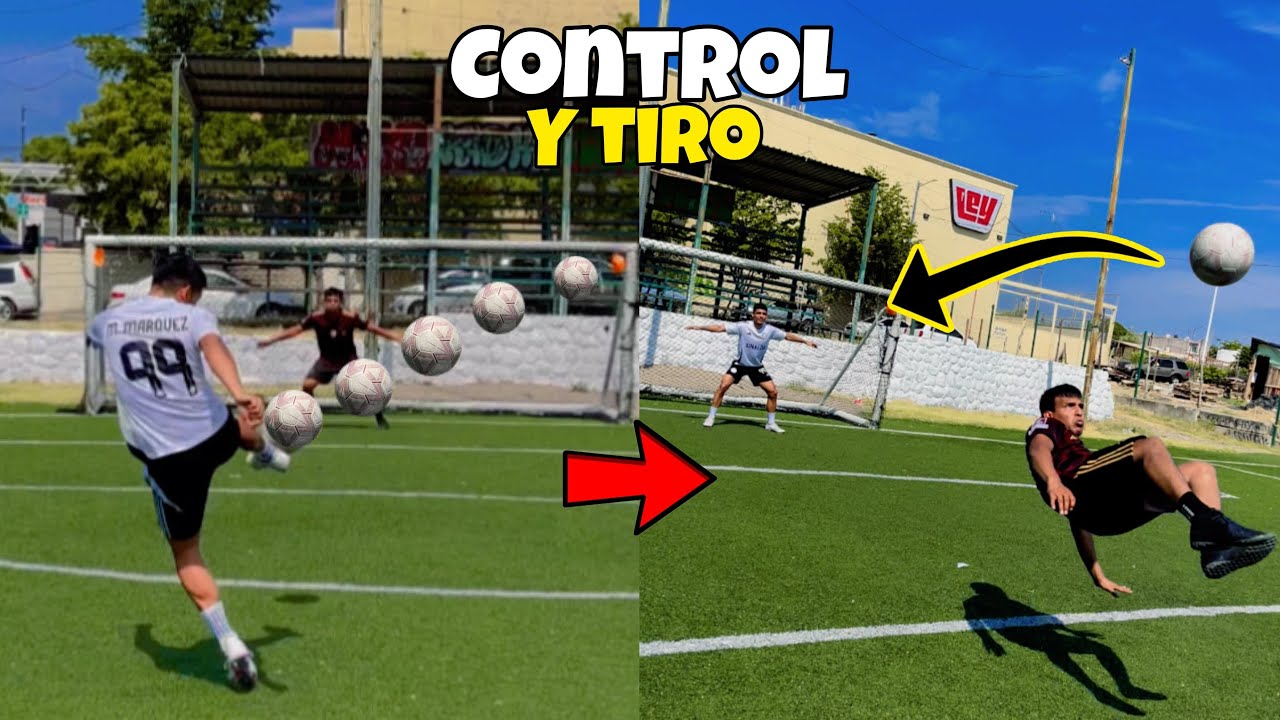 ⚽️ CONTROL Y TIRO 🎯 Retos de fútbol - YouTube