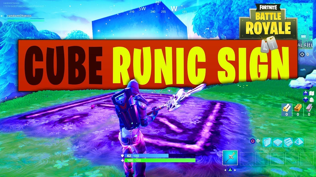 New Runic Sign Underneath CUBE in Fortnite (Cube Starting to Move and ...