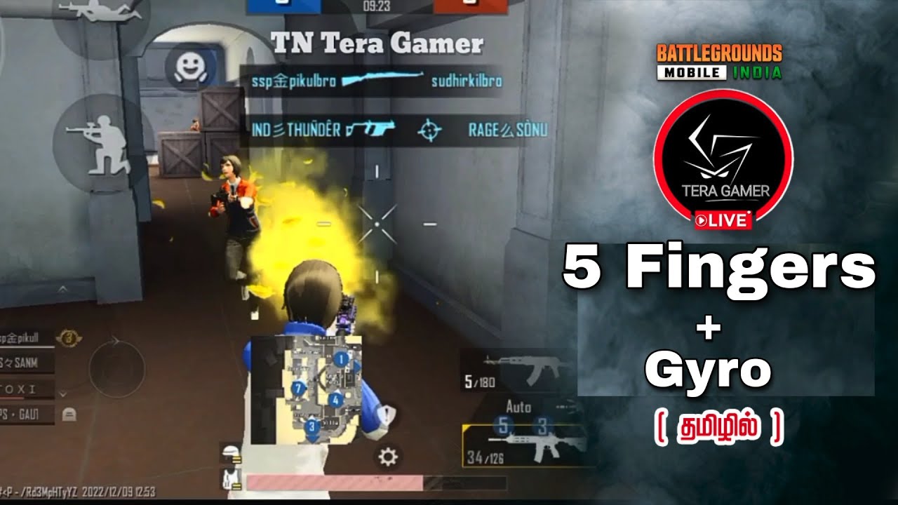 😸First Time 🥵5 Finger Gyro🔥🌟TN Tera Gamer | BGMI #Tnteragamer # ...