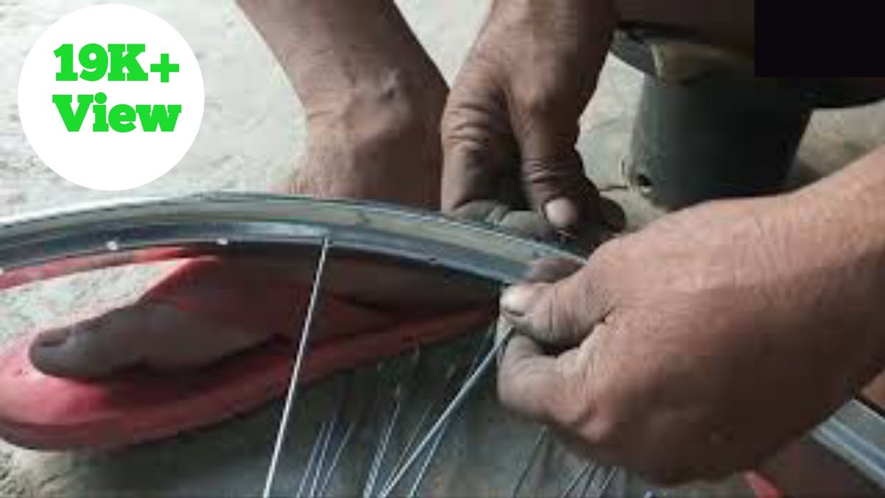 How to build a bicycle wheel (40 spokes, Real wheel,28") | Bicycle rim ...