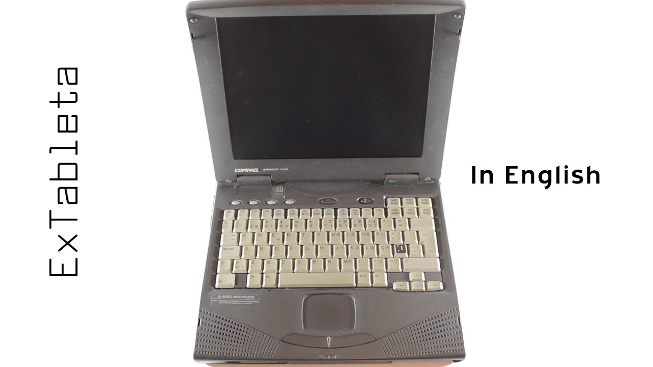 Compaq Armada 1750 (Pentium II - 1999) [English] - YouTube