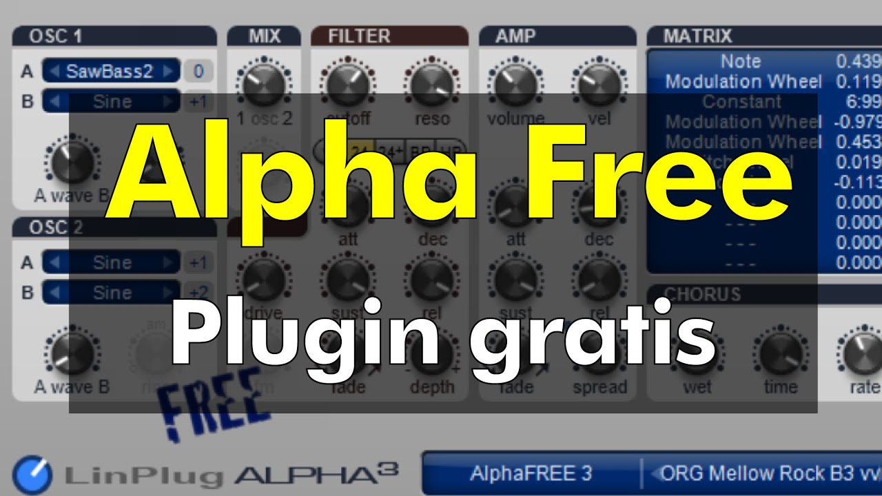 Alpha Free - PLugin gratis - 120 presets - YouTube