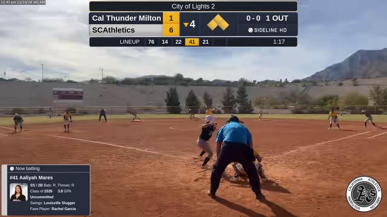 SCAthletics vs. Cal Thunder Milton (2024.11.10) - YouTube