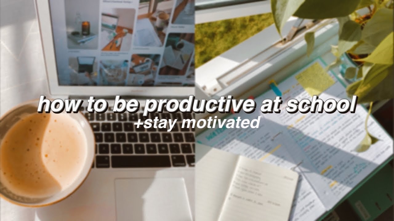 how to be productive at school | staying motivated📚 - YouTube