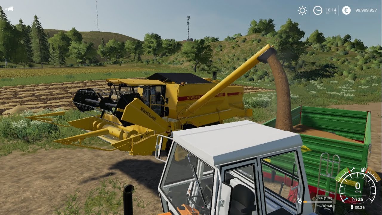 FARMING SIMULATOR 19 | Modern Techniques for Wheat Harvesting - YouTube