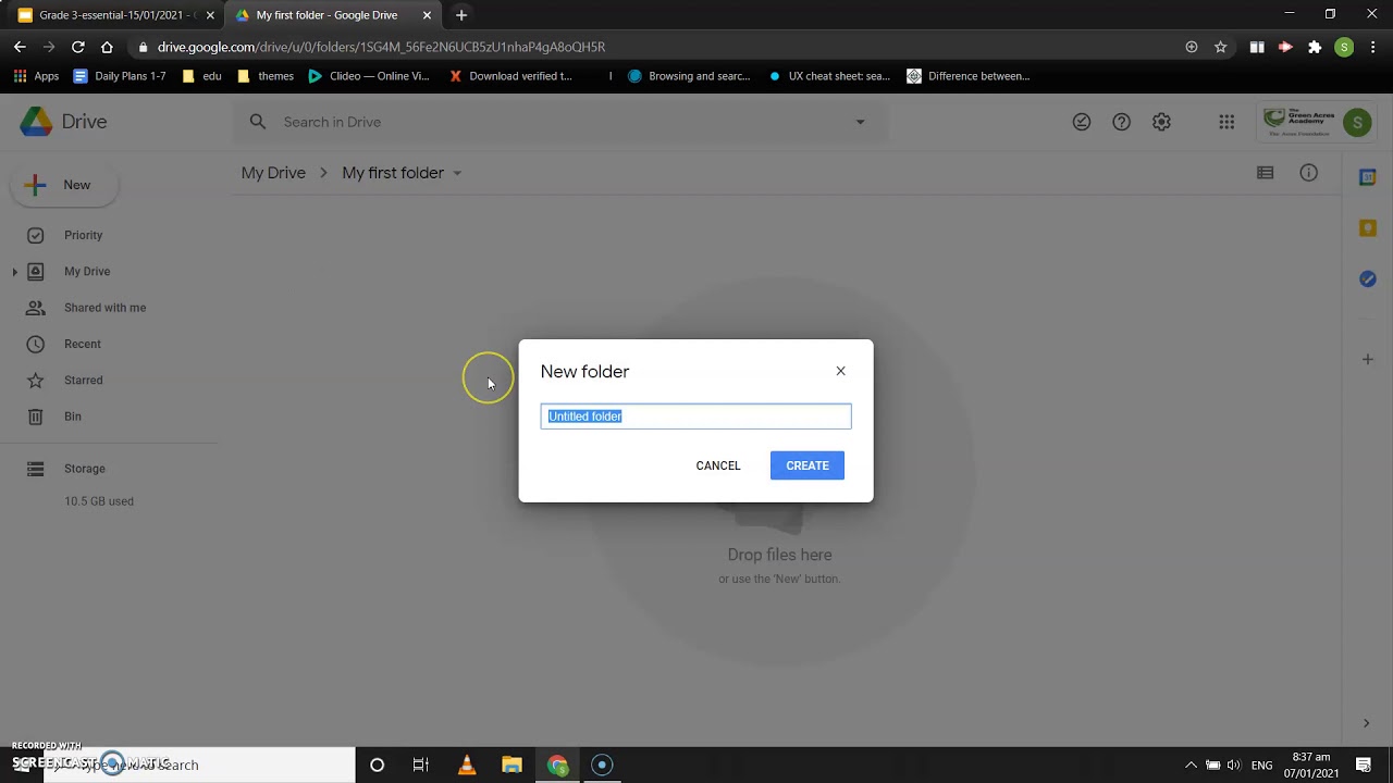 Create a folder and a sub-folder - YouTube