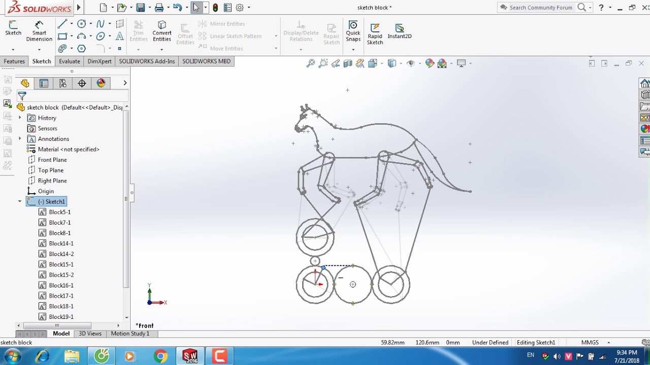 solidworks - sketch blocks -4CHaUI - YouTube