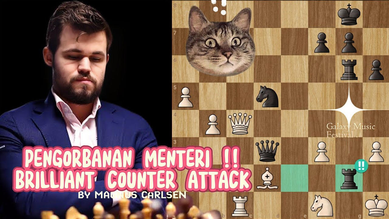 SERANGAN BALIK MEMATIKAN DARI MAGNUS CARLSEN‼️ [ENGINE ANALISA] chess ...