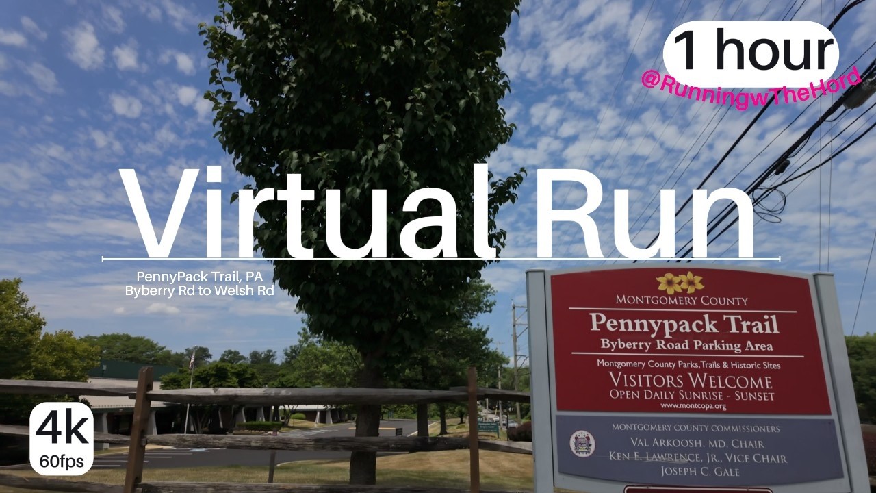 Virtual Run | Treadmill Run | 🌳 Park Scenery w Music 1-hour 🏃‍♂️ - YouTube