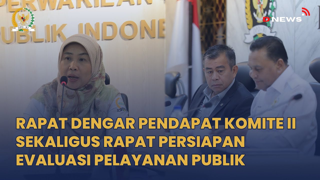 RDPU DAN RDP KOMITE II & RAPAT PERSIAPAN DESK EVALUATION LAYANAN PPID - YouTube