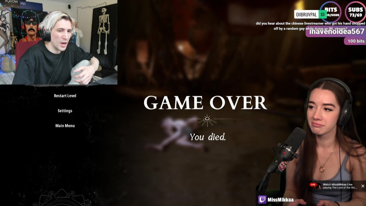 xQc reacts to streamer gets asked how's the new game - YouTube