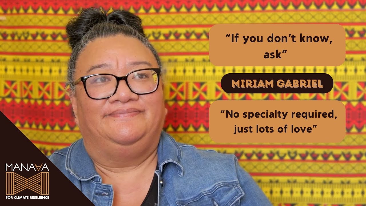 MANAVA for Climate Resilience with Miriam Gabriel at home - YouTube
