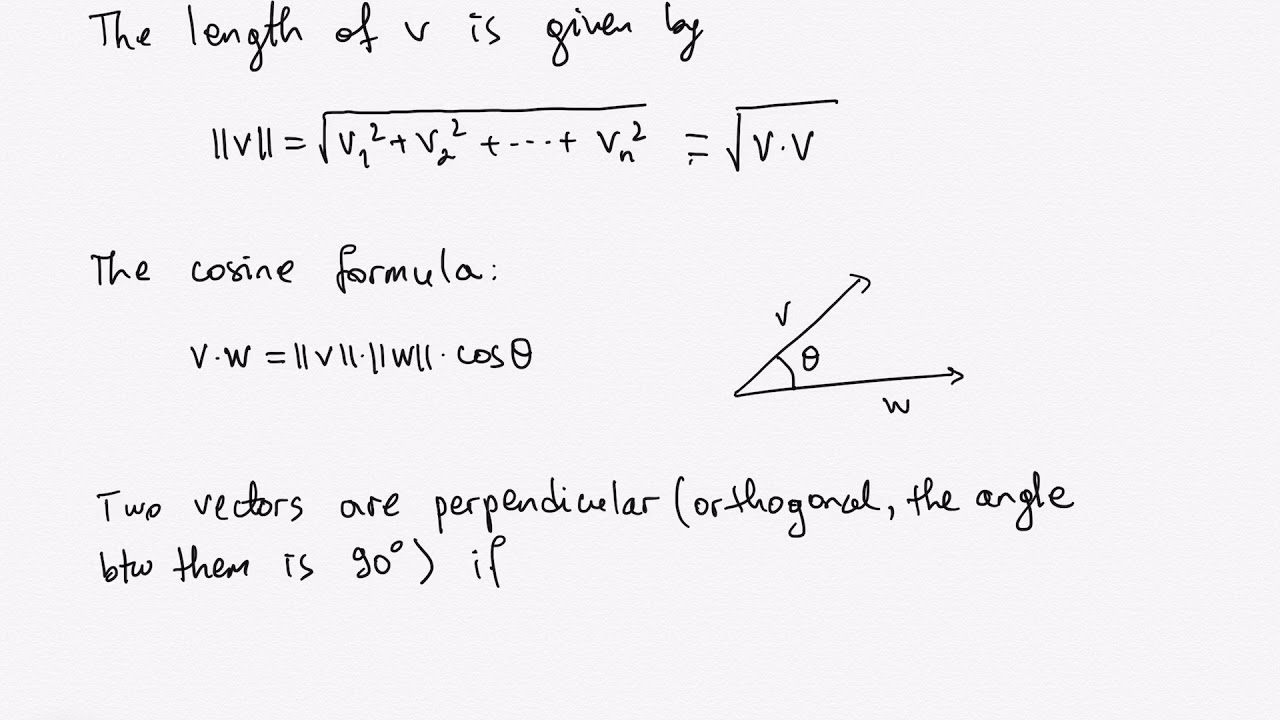 Dot Product Length And Unit Vectors YouTube dot-product-length-and-unit-vectors-youtube