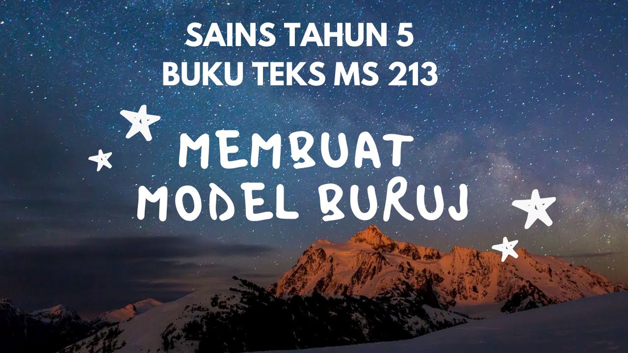 SAINS TAHUN 5 | BUKU TEKS MS 213 | MEMBUAT MODEL BURUJ | MODELS OF THE ...