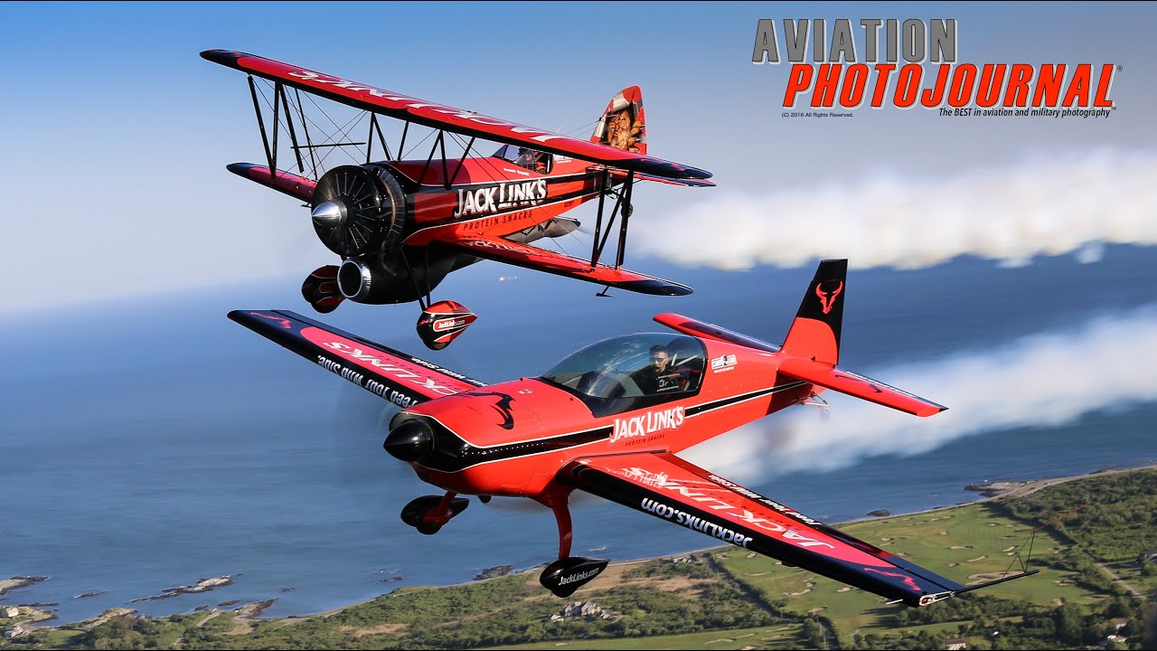 Amazing Air-to-Air! Jack Link's Screamin' Sasquatch Jet Waco and Extra ...