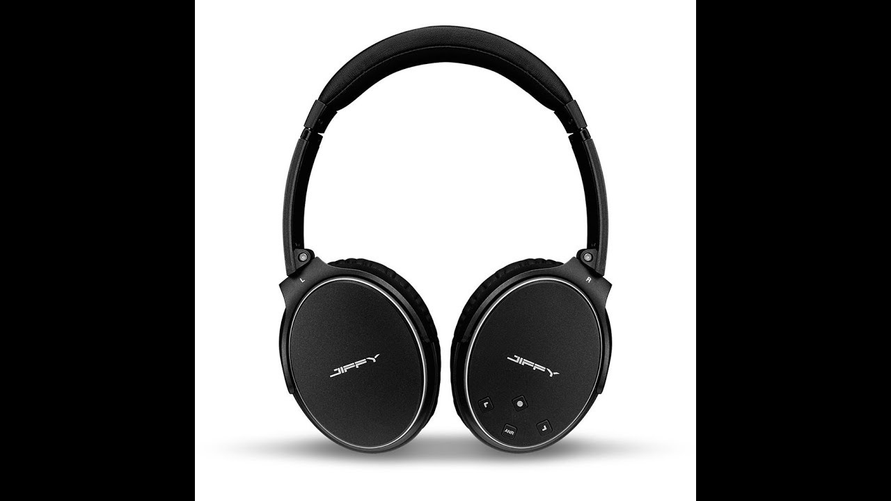 JIFFY Active Noise Cancelling Wireless Bluetooth Over-ear Stereo ...