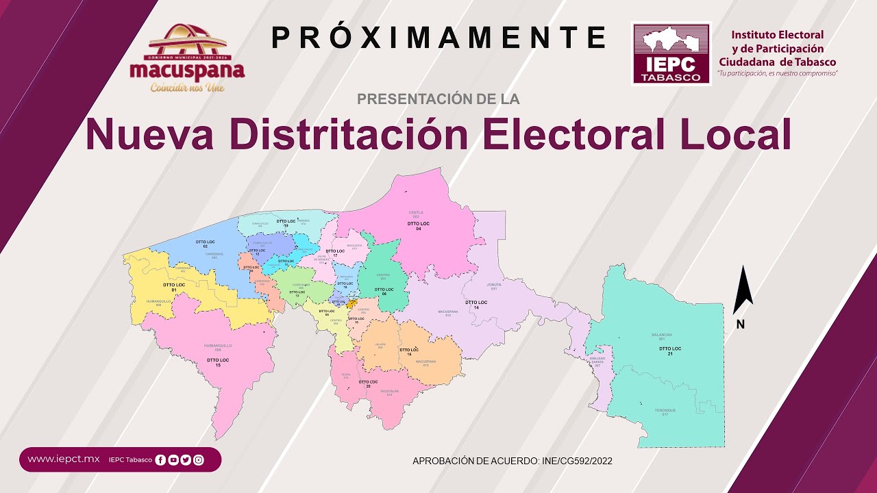 Presentación de la Nueva Distritación Electoral Local en el Municipio ...