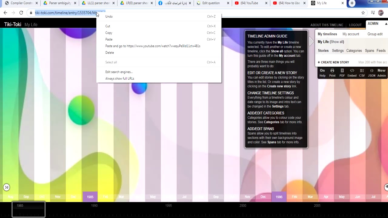 How to submit your Tiki-Toki timeline - YouTube