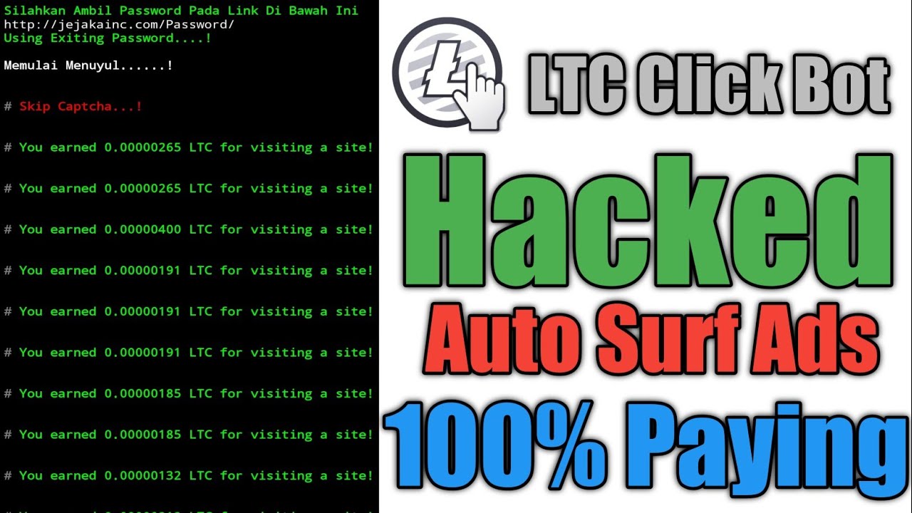 LTC 😱Click Bot Auto Surf 🤑Ads Via Termux|100% Legit | Leftworld Crypto ...
