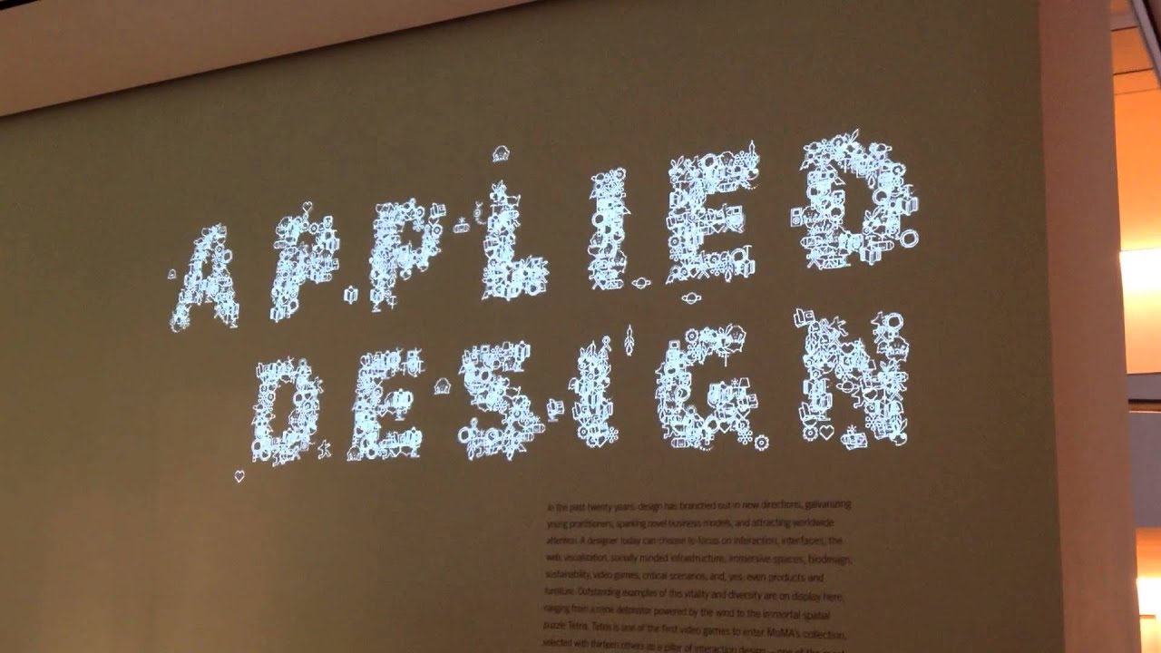 Applied design sign at MOMA - YouTube