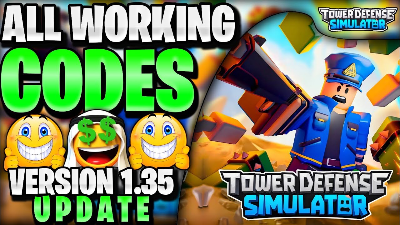 🤯*NEW* ALL WORKING UPDATE 1.35 CODES FOR TOWER DEFENSE SIMULATOR ...