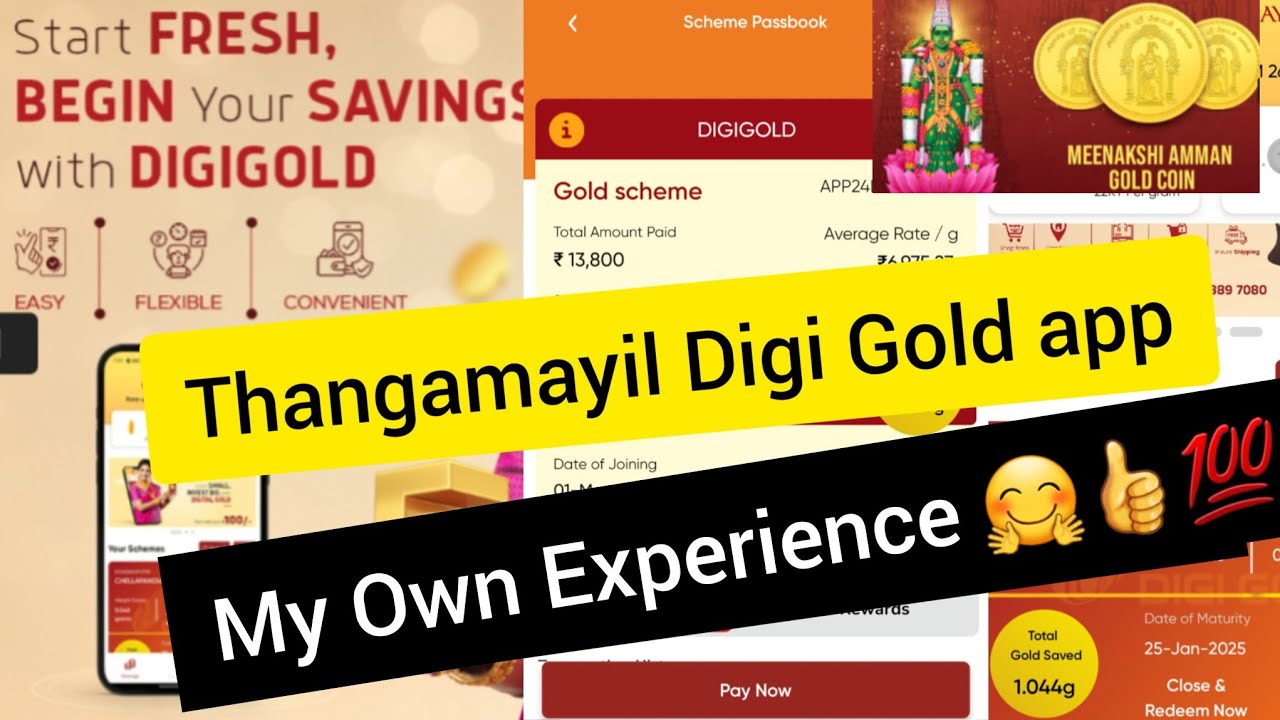 Thangamayil Digi gold Saving Scheme in tamil Thangamayil Gold Coin# ...