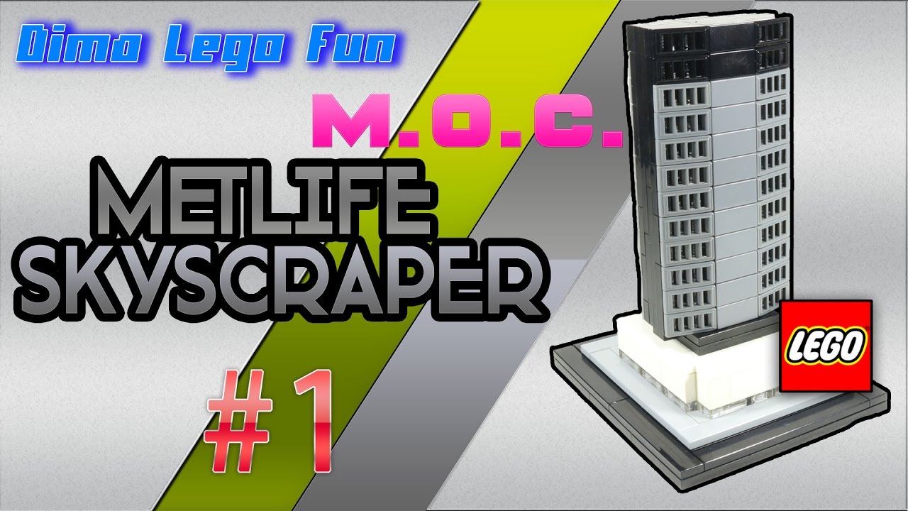 Lego Metlife skyscraper How to build Part 1 - YouTube
